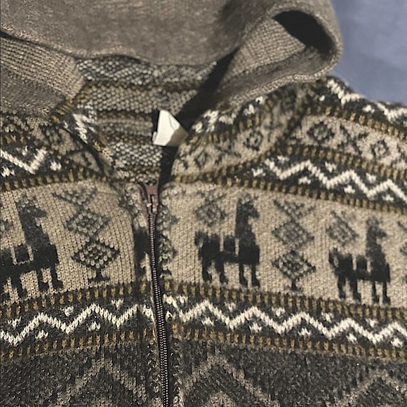 Andino | Sweaters | Vintage Andino Andean Wool Cardigan Hoodie Vtg ...